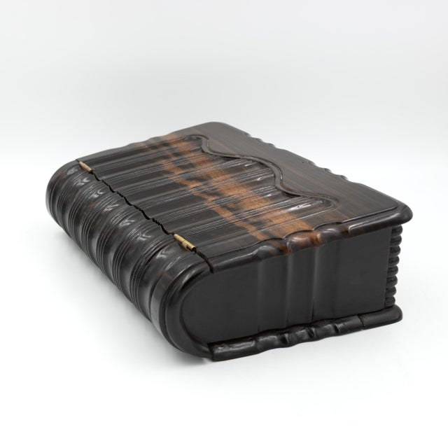 Anglo-Indian Solid Coromandel Book-Form Box Circa 1860 | Chairish