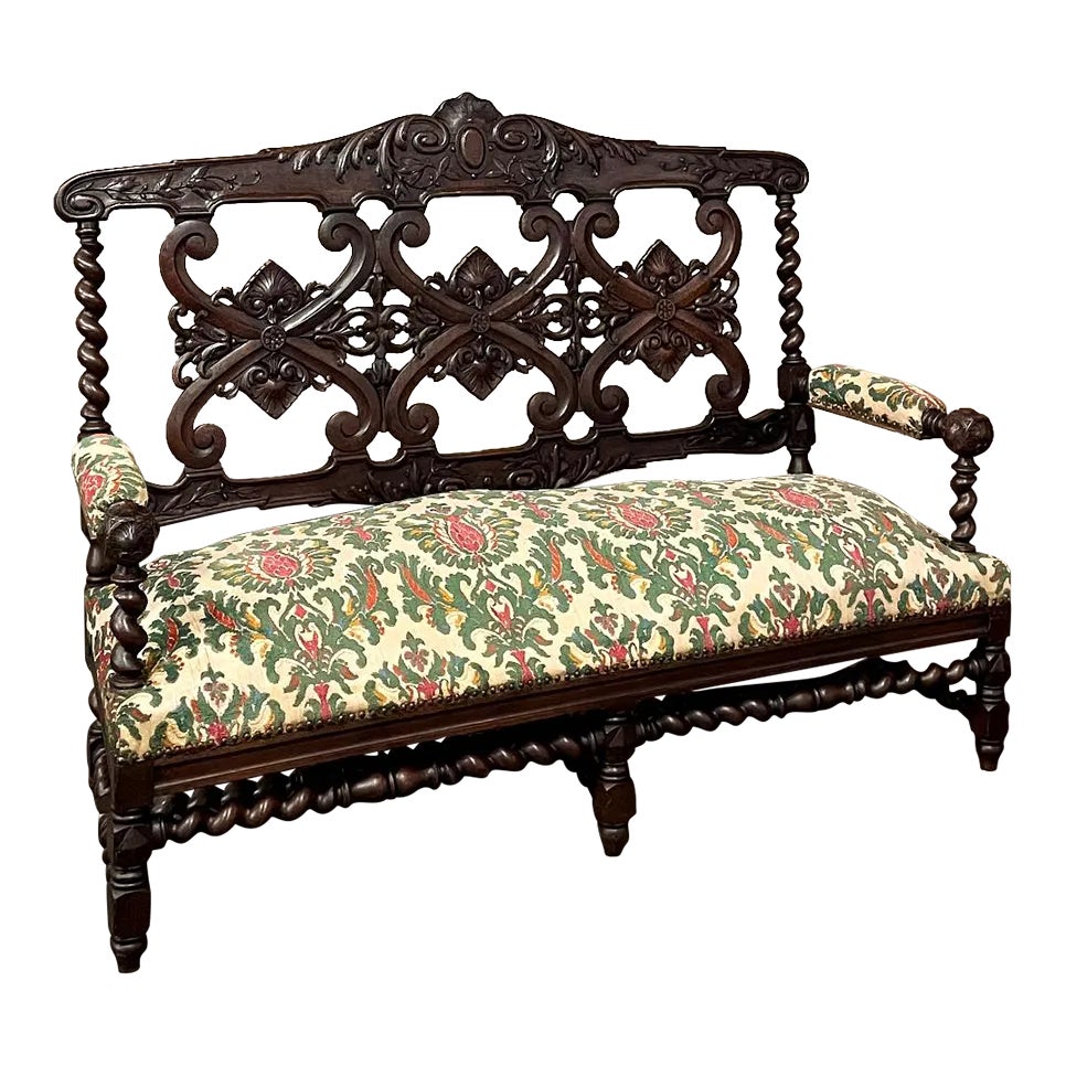 19th Century Napoleon III Period Louis XIV Style Canape ~ Sofa | Chairish