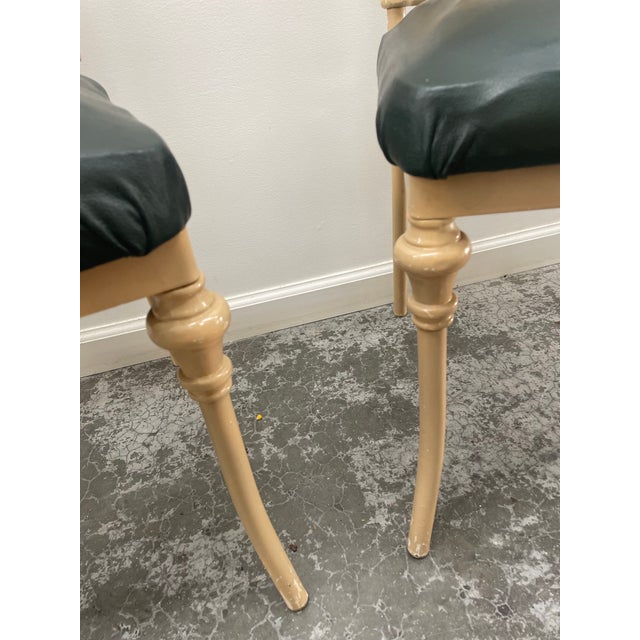 Vintage Chinese Chippendale Kessler Industries Faux Bamboo Patio Chairs ...