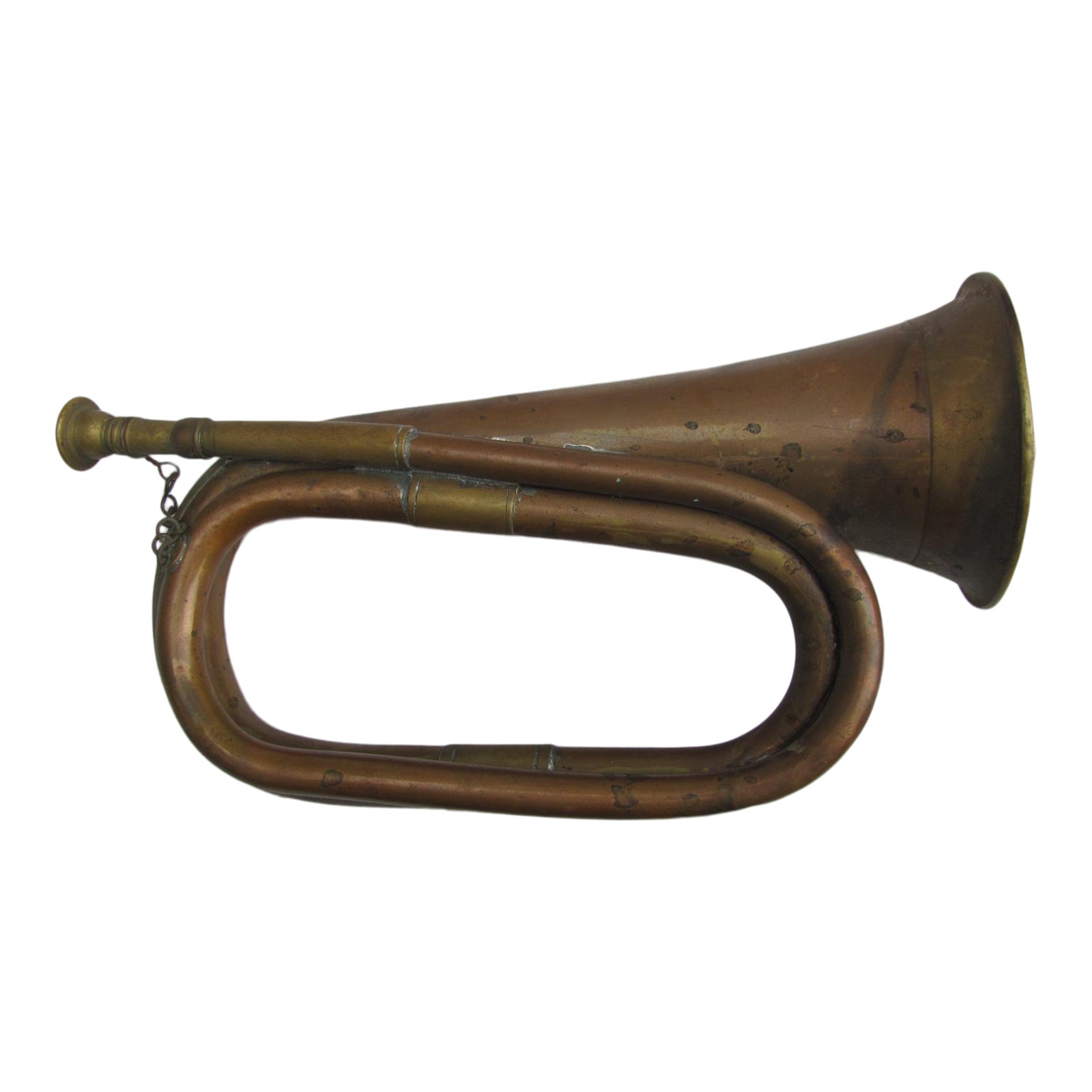 Late 19th Century Military or Fox Hunt Bugle With Mouth Piece | Chairish