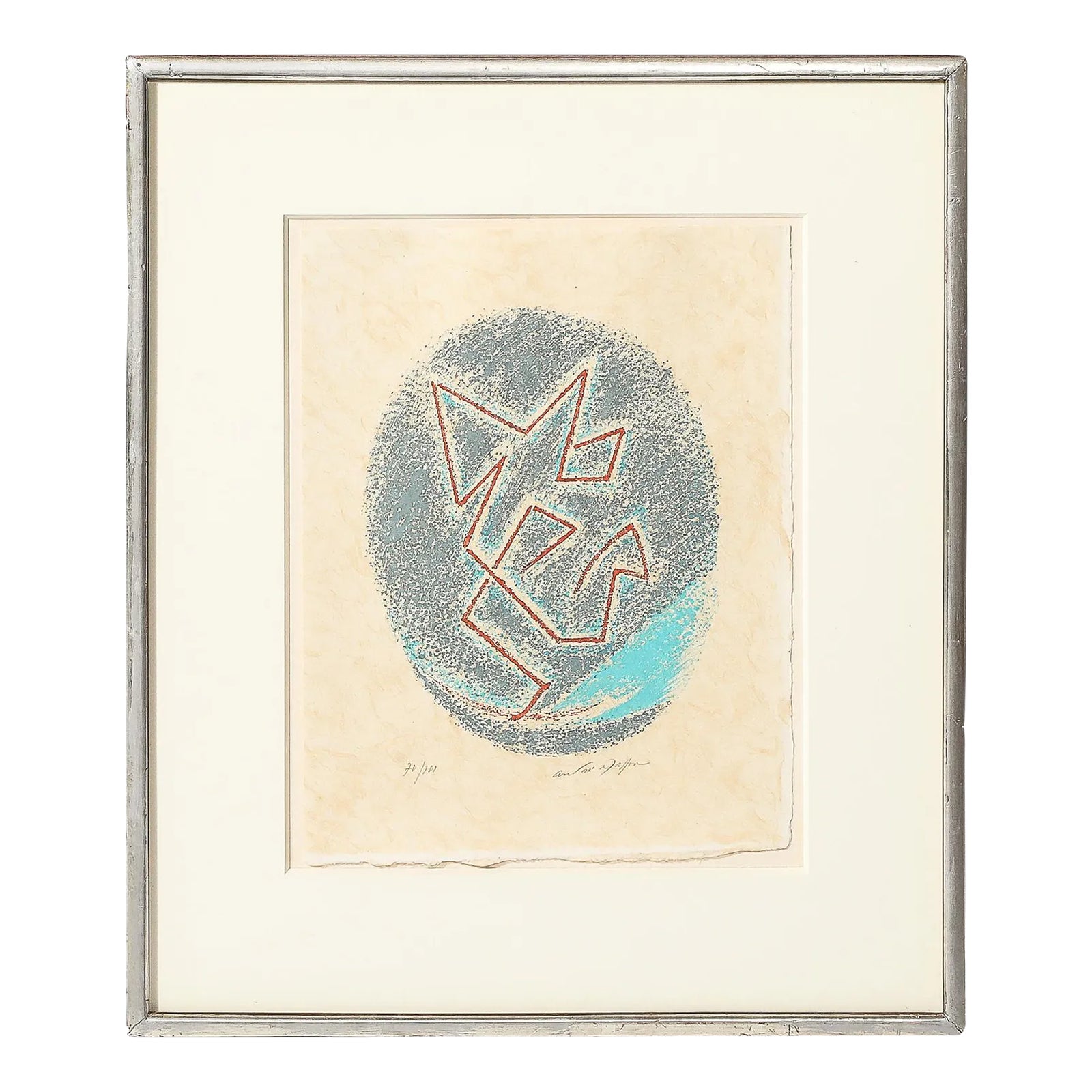 Lithograph on Japon Paper by André Masson Edition 70/101 | Chairish