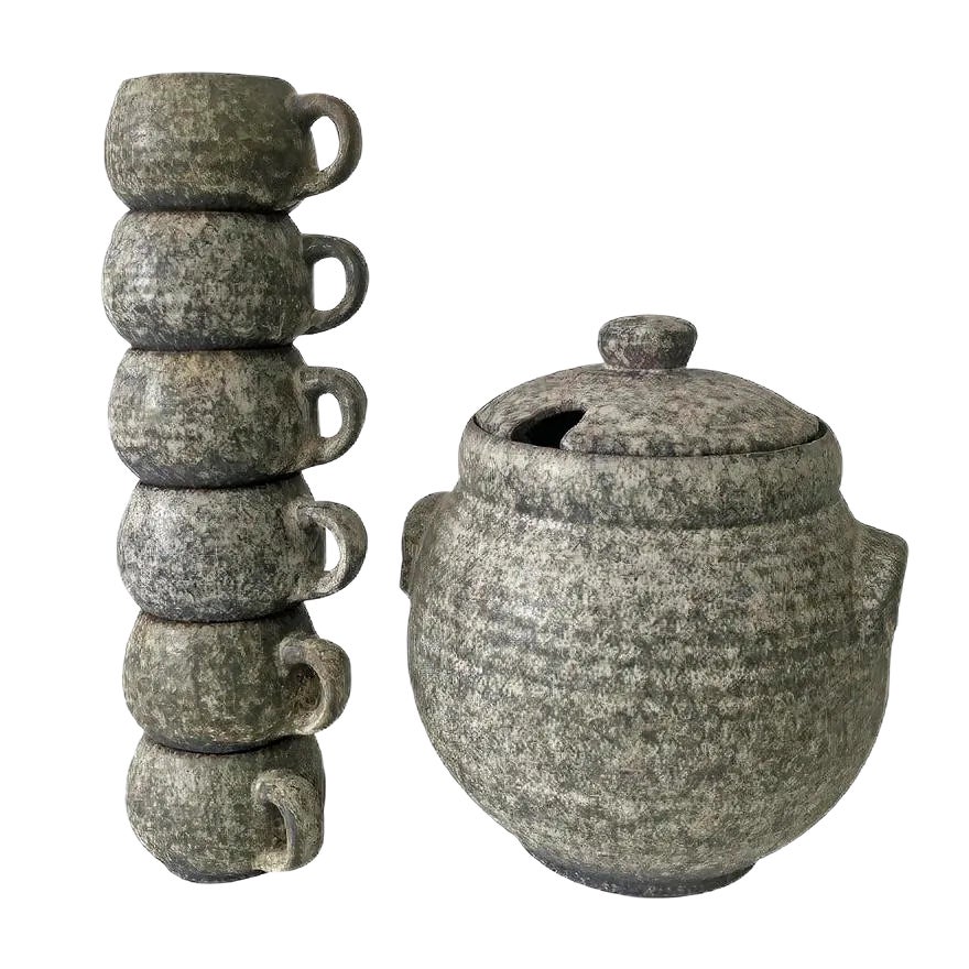 Brutalist German Punch Set, 1970s, Set of 7 | Chairish