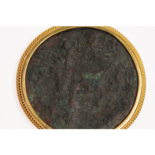 Roman Bronze Trajan Coin Pendant | Chairish