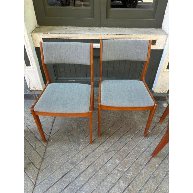 Danish Teak Dining Chairs in the Style of Erik Buch - Set of 4 | Chairish