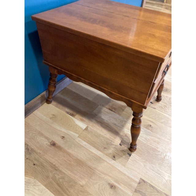 1960’s Ethan Allen 2-Drawer Side Table | Chairish