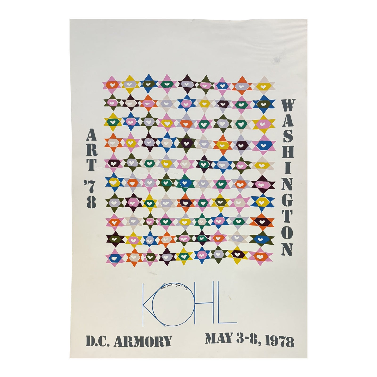 78 Washington d.c. Armory Vintage Poster Lithograph by Barbara Kohl ...