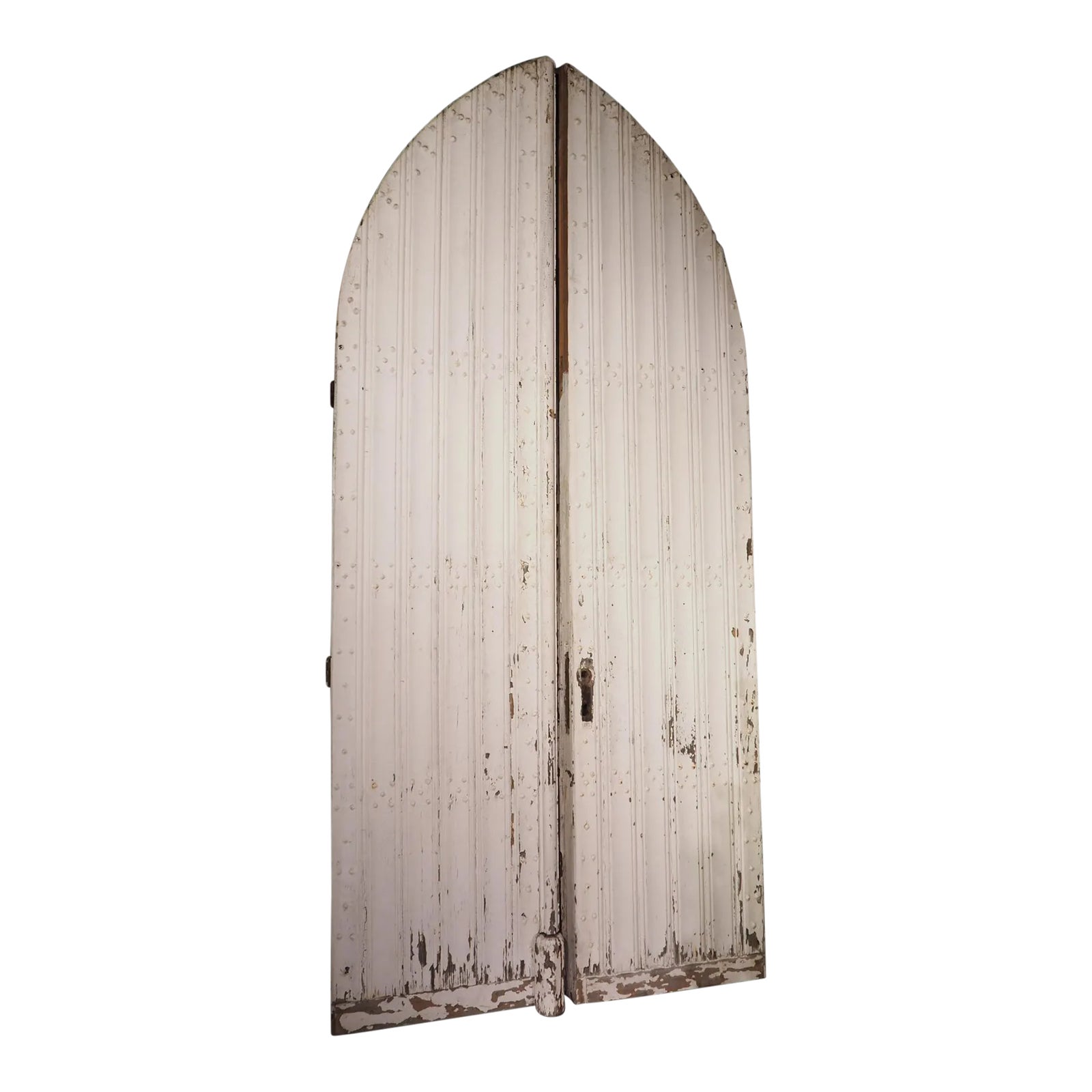 Pair of Tall 19th Century Chapel Doors From Belgium | Chairish