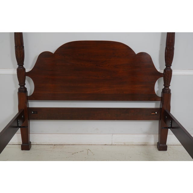 Statton Queen Size 4 Post Cherry Poster Bed | Chairish