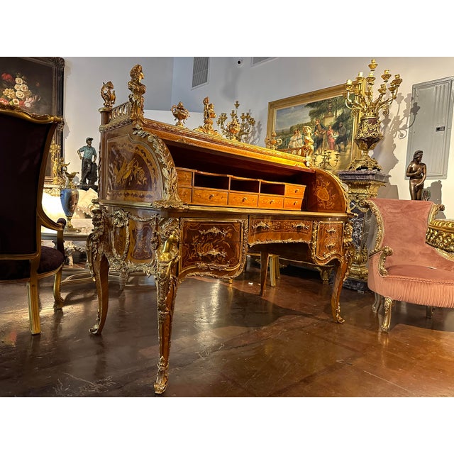 King Louis XV’s Royal Grand Roll-Top Secretary Desk Le Bureau Du Roi ...