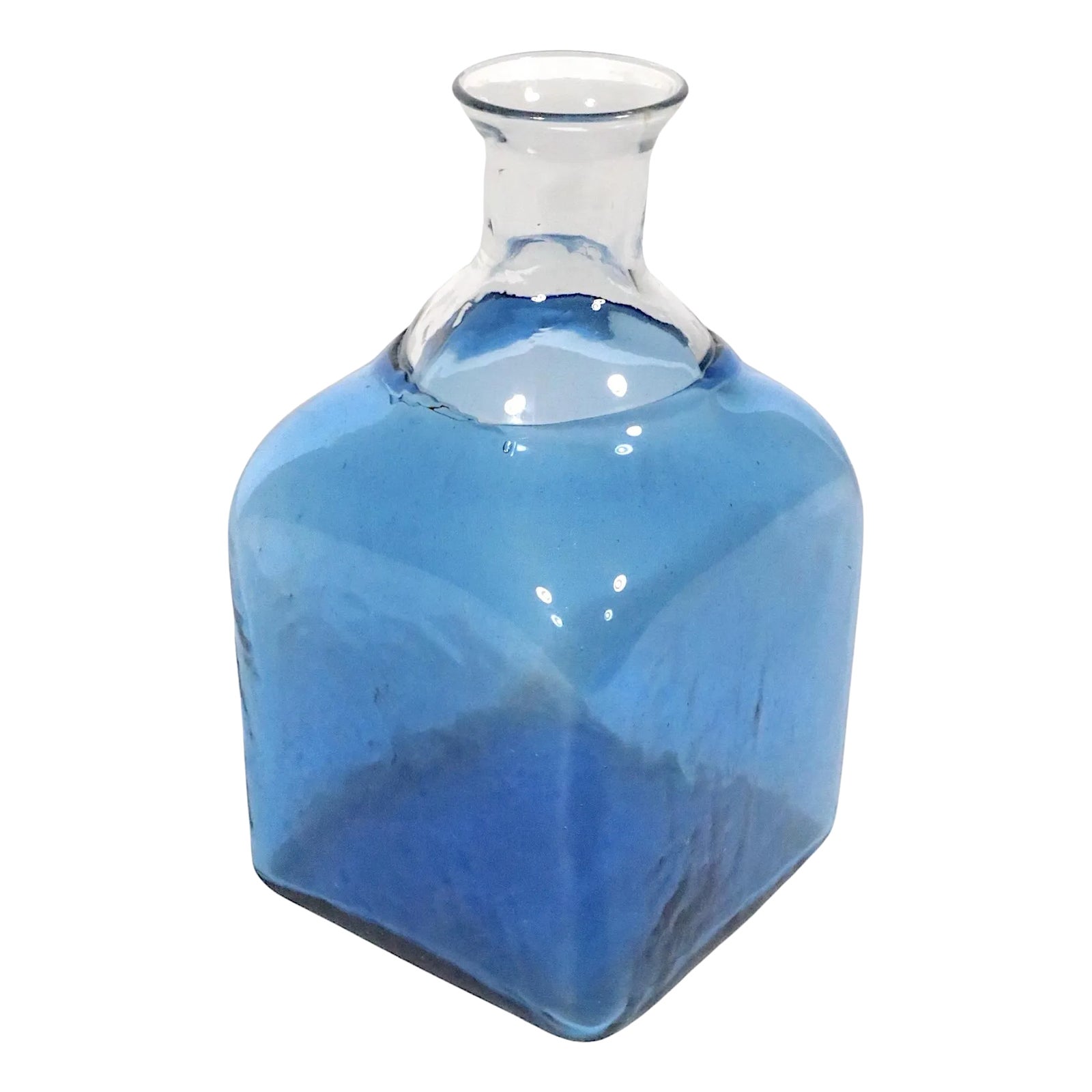 Mid Century Art Glass Bottle Form Bud Vase Att. To Kosta Boda C 1950/70 ...