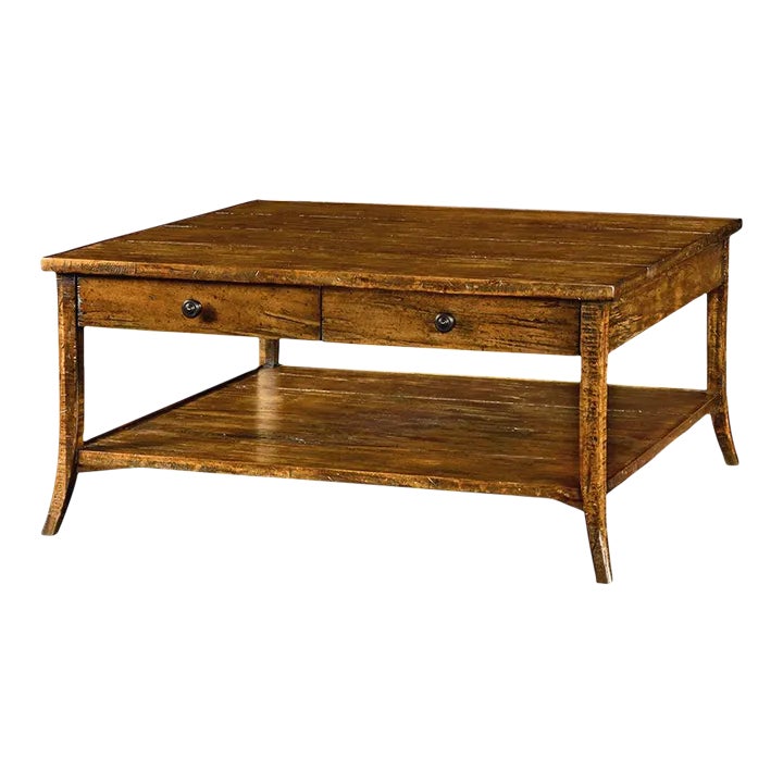Square Country Coffee Table | Chairish
