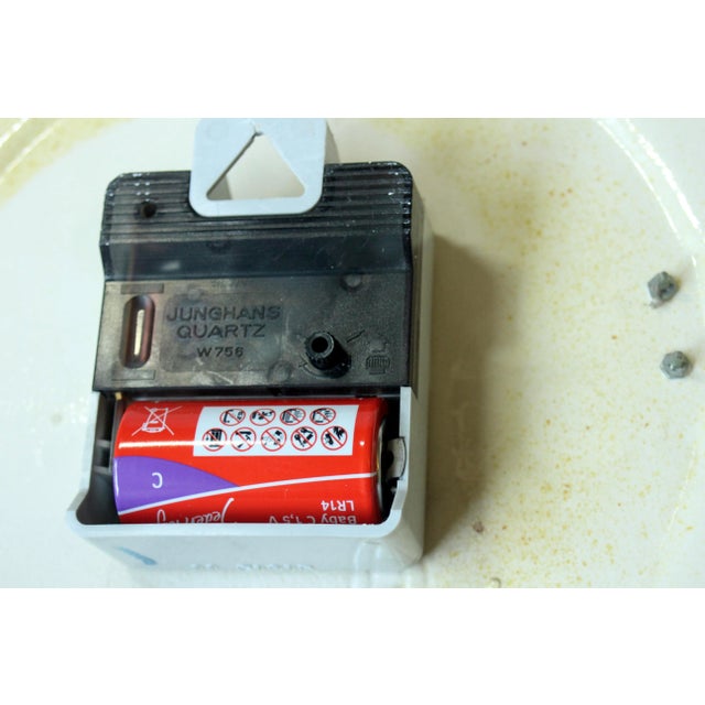 1970s Ceramic Wall Clock by Dugena - Old German Kitchen Clock With ...