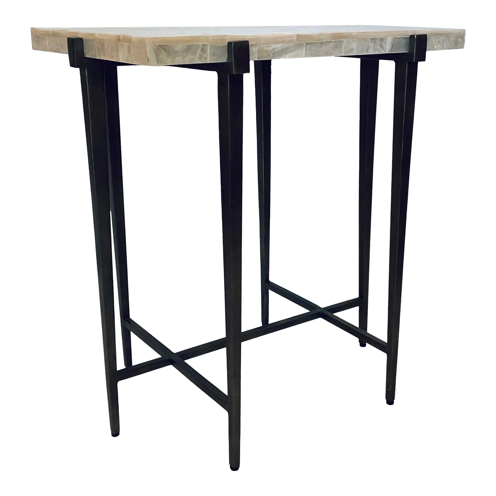 Hooker Modern Gypsum Bellis Accent Table | Chairish