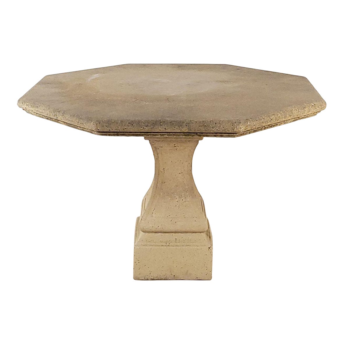 Michael Taylor Octagonal Cast Stone Table | Chairish