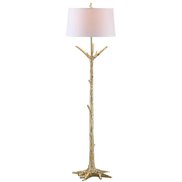 Modern Tree Floor Lamp - Gold | Chairish