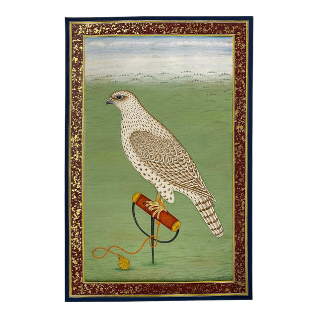 Vintage Indian Hawk Painting 18th Century Original Mughal Style ...