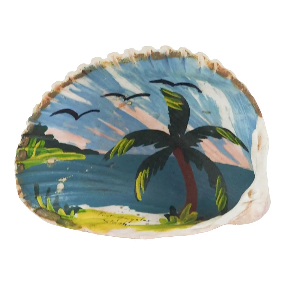 Vintage Mid 20th Century Hand Painted Sea Shell Souvenir Port Angeles ...