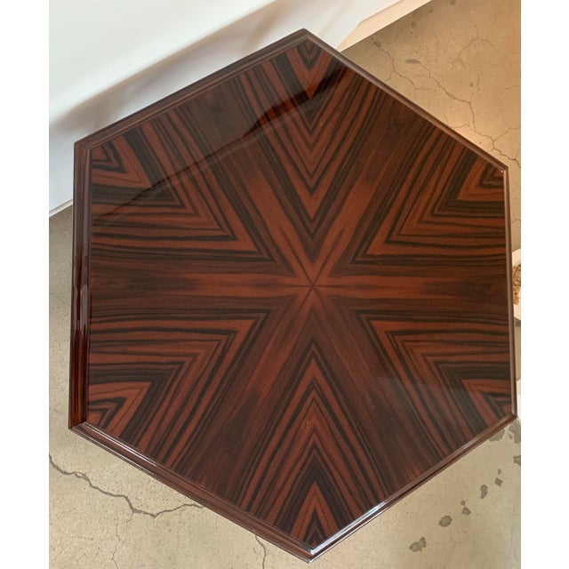 Traditional Hexagonal Side Table | Chairish
