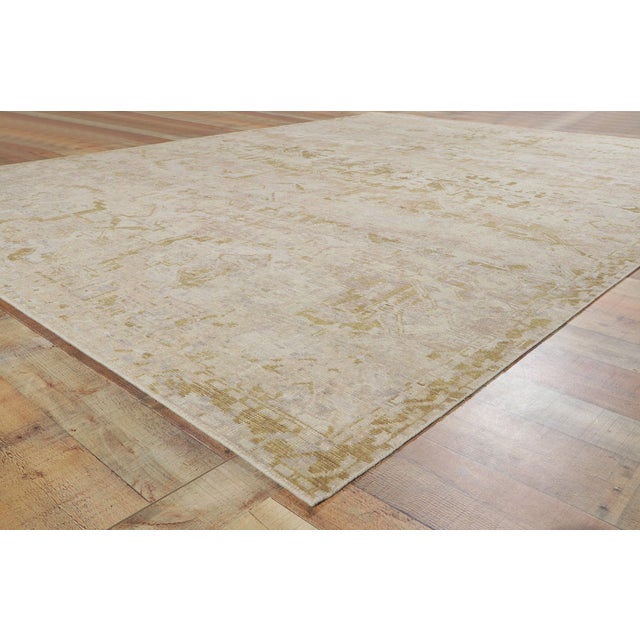 Distressed Rug With Vintage Modern Style, 09'01 X 11'10 | Chairish