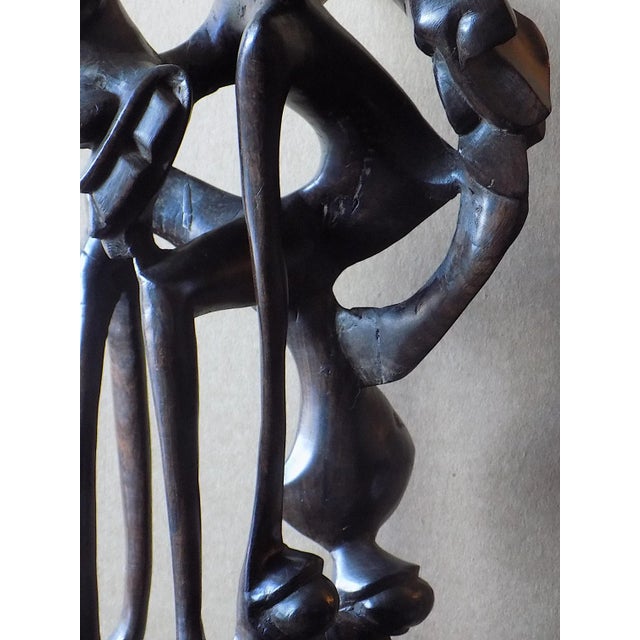 Original Mid 20th C. Large Hand Carved African Makonde Ebony Wood ...