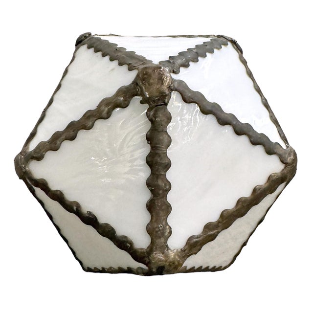 Leaded Glass Oddity | Chairish