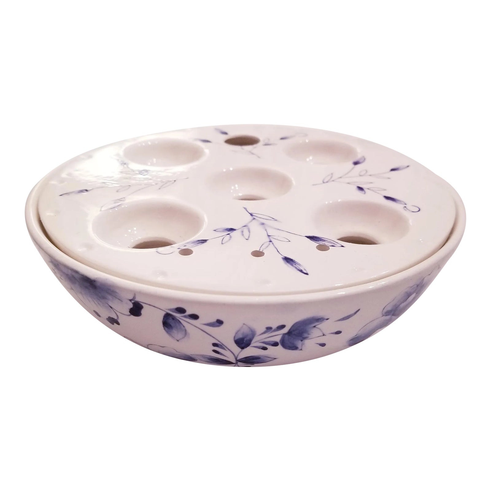 Mid-Century Delftware Crocus Bowl | Chairish