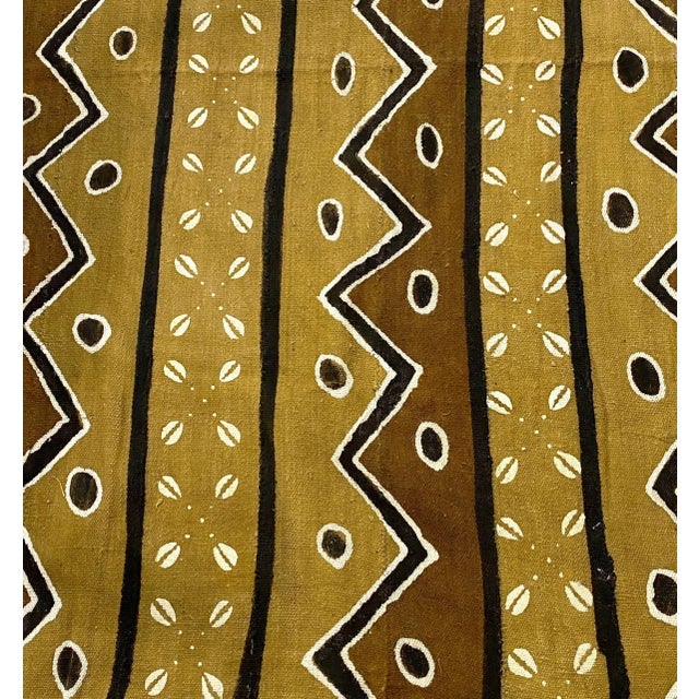 African Bogolan Mud Cloth Textile 63" H by 42" W | Chairish