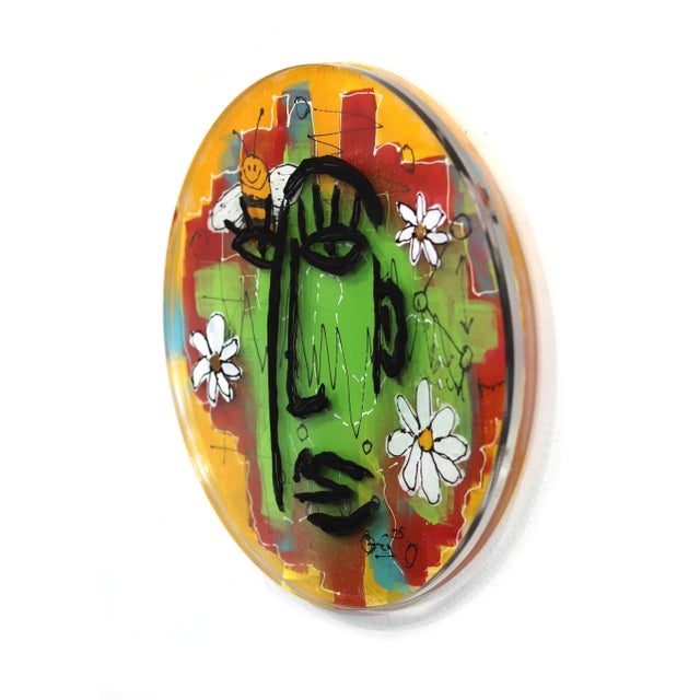 EchoLayer: Happy - Colorful Expressionist Abstract Figurative Original Artwork by Soren Grau ...