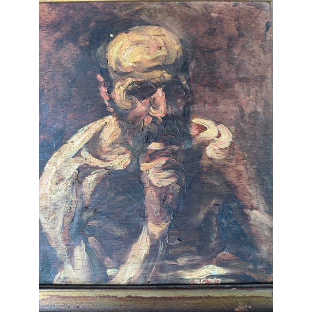 70's Arturo L. Bonvecchio Male Portrait Oil Painting, Framed | Chairish