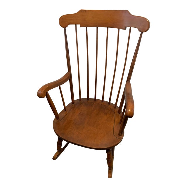 1960s Vintage Boston Rocker Rocking Chair | Chairish