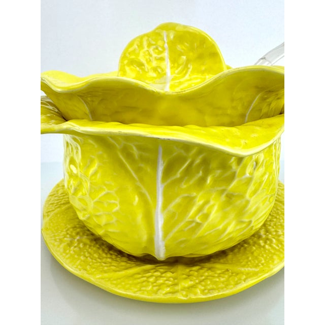Vintage Mid 20th Century Secla Portugal Majolica Yellow Cabbage Soup ...