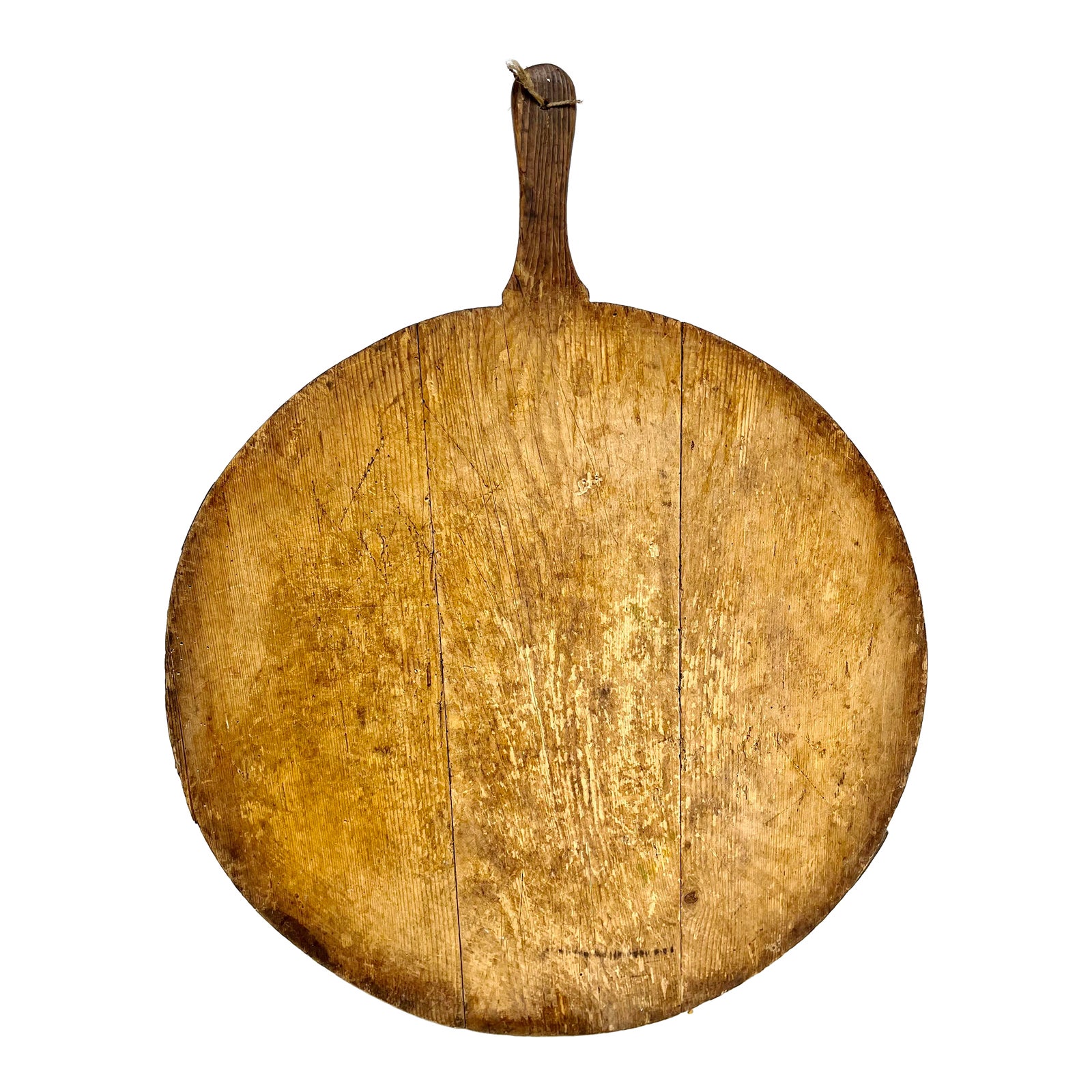 Early 1900s Large Round German Bread Board | Chairish