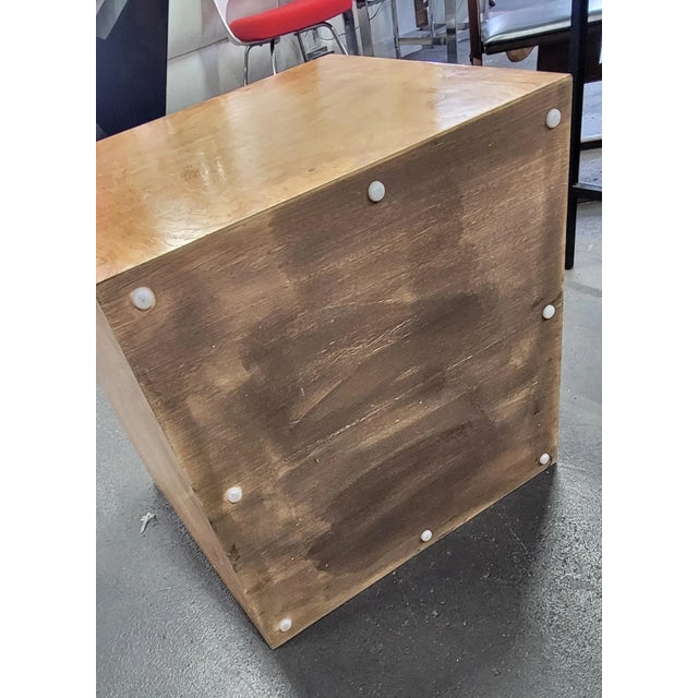 Burle Wood Cube End Table | Chairish