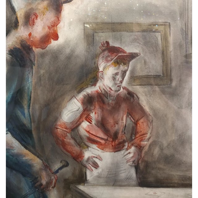 Carl Hugo Beetz "Before the Race" Original Painting, Regionalist, 1939 ...