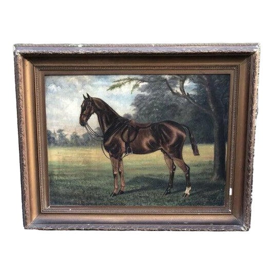 Timothy B Whitby, Red Knight, 1916, Oil on Canvas, Framed | Chairish