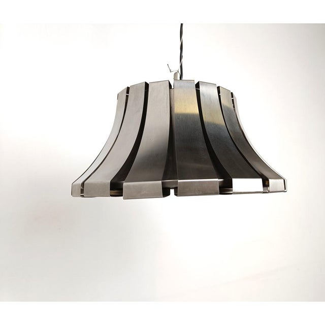 Mid-Century Steel Suspension Lamp by E. Martinelli for Martinelli Luce ...
