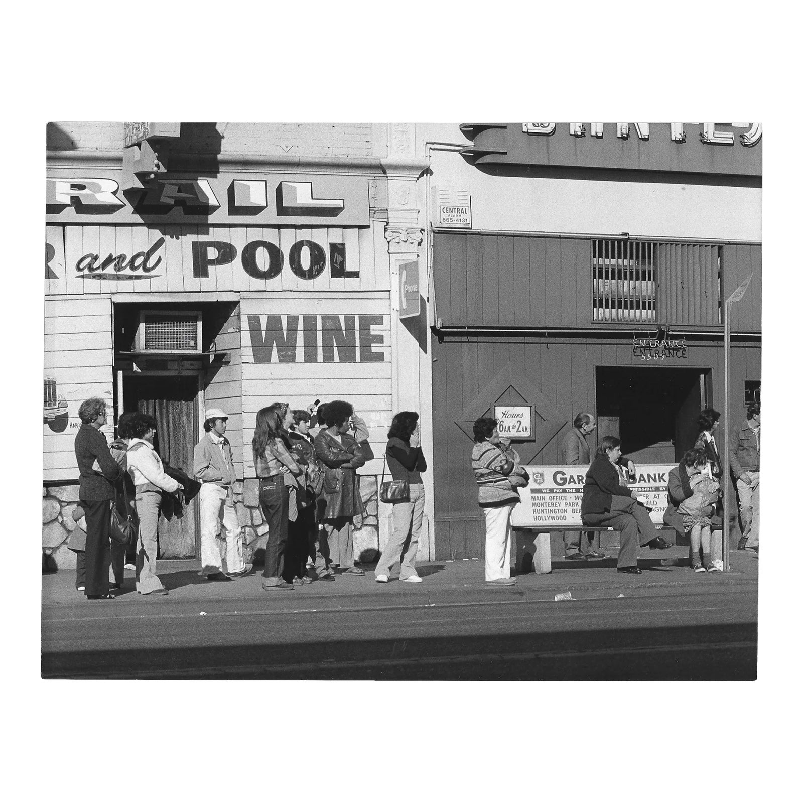 1979 Hollywood Bus Stop Photograph by Don Ware | Chairish