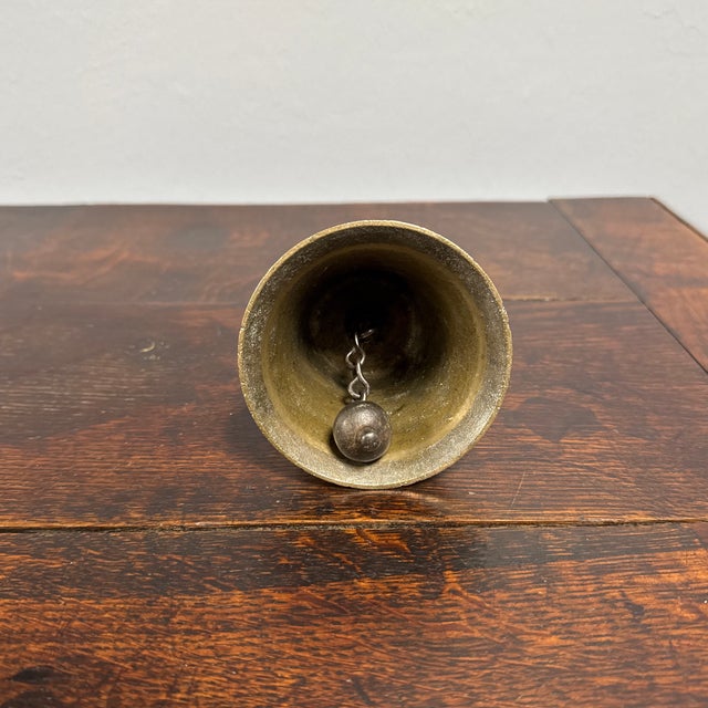 Antique English Brass Bell | Chairish