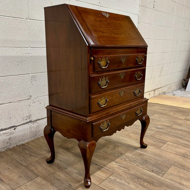 Vintage Kling Furniture Chippendale Style Mahogany Slant Front ...