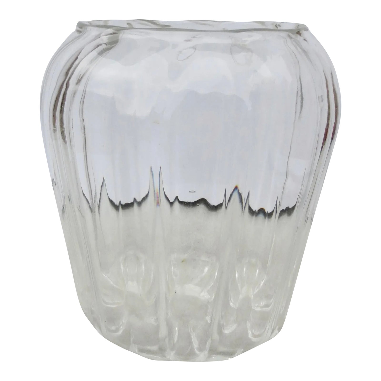 Webb Glass Vase England Circa 40s' | Chairish