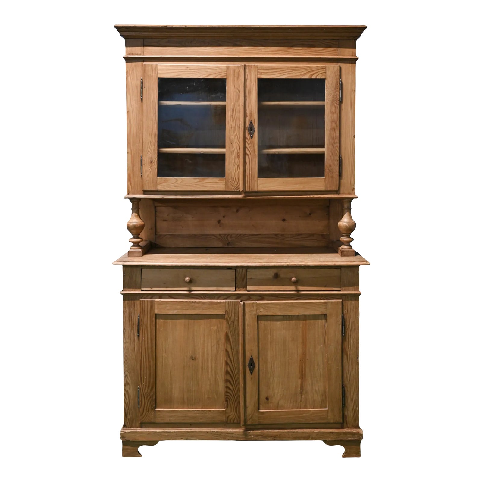 Pine china hutch store