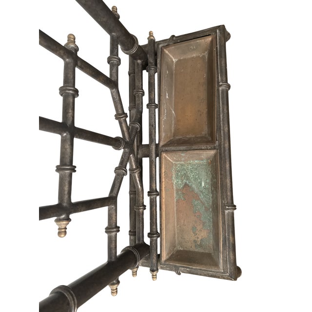 French Antique Cast Iron Coat Rack Hall Tree | Chairish