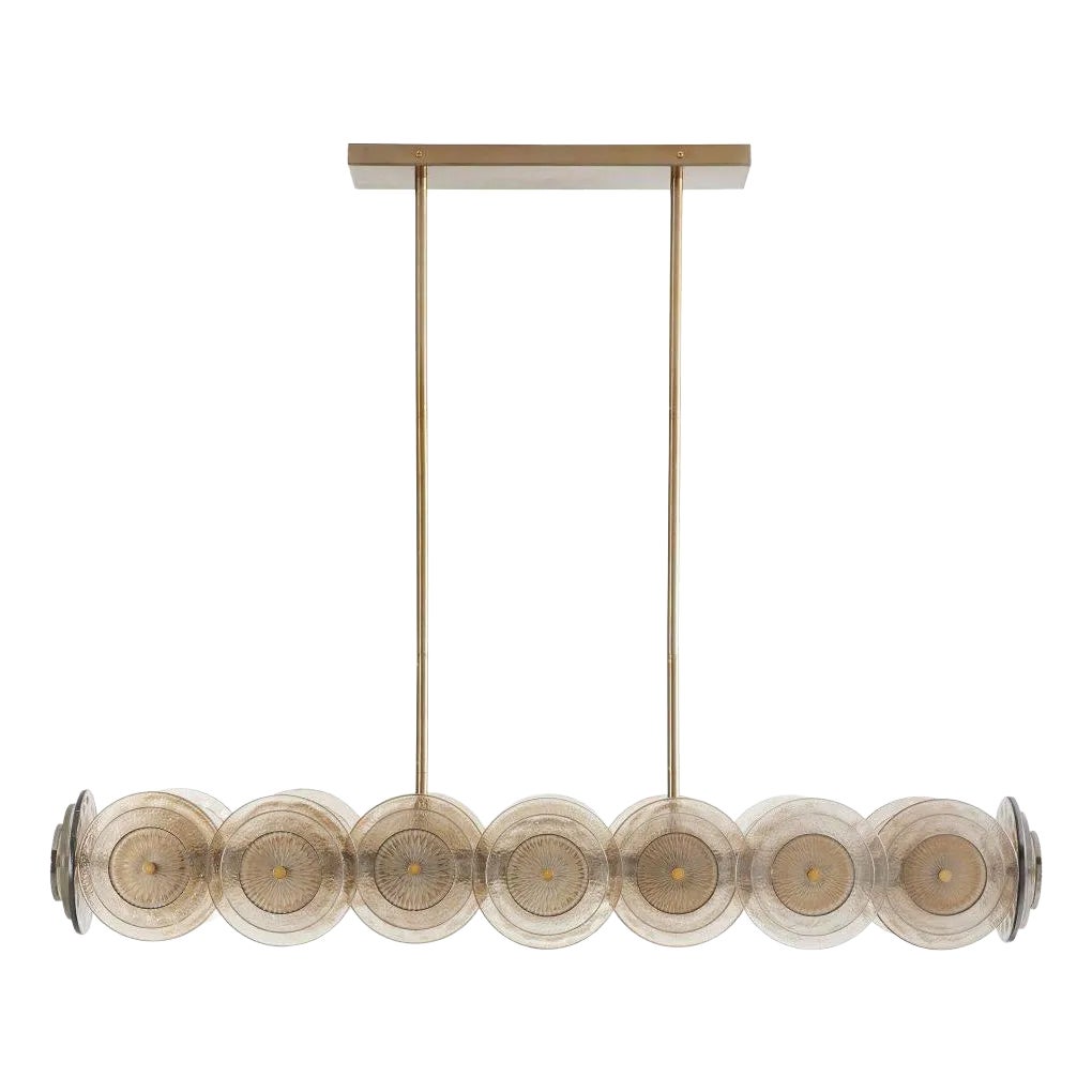 Arteriors Home Kinlee Linear Chandelier | Chairish