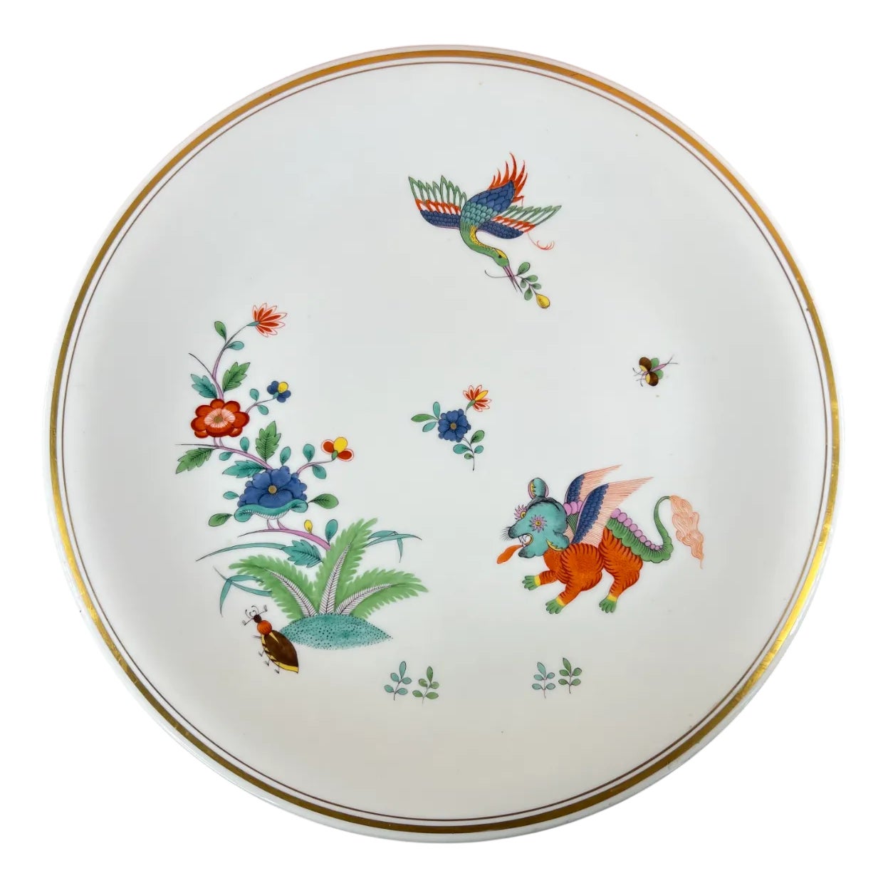 Large Porcelain Wall Dish from Meissen | Chairish