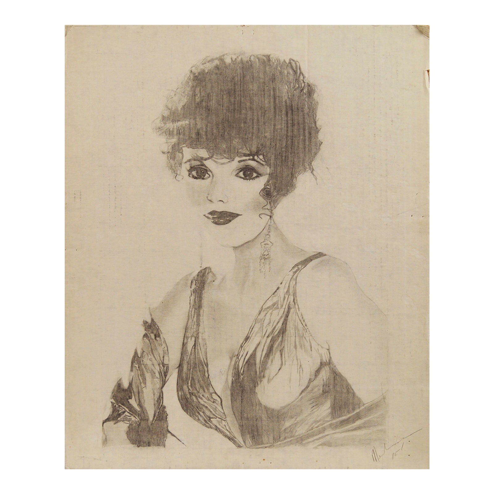 1985 Joan Collins Portrait by Louis Nadalini | Chairish
