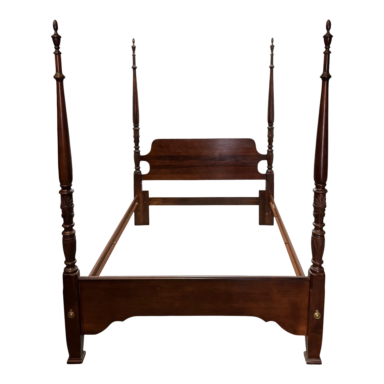 Vintage Kincaid Traditional Chippendale Style Rice Mahogany Queen Size ...