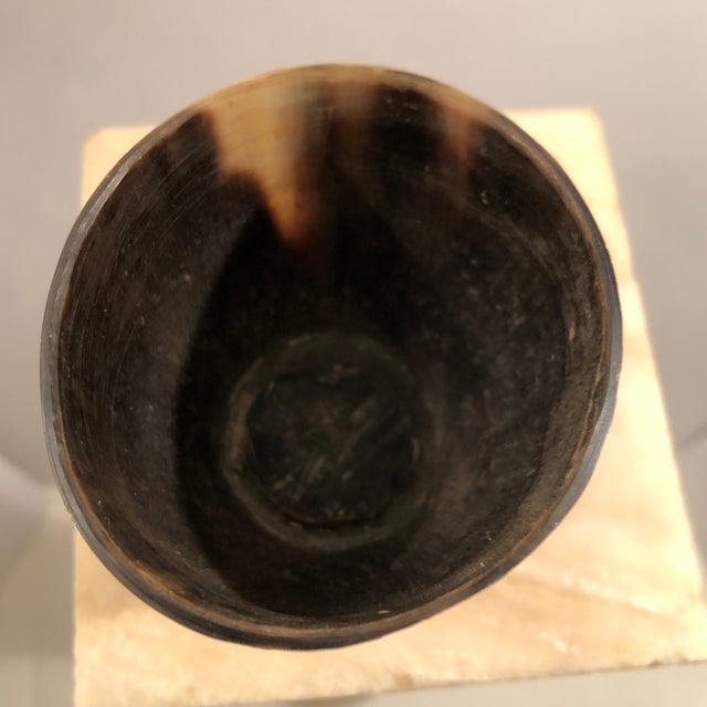 Antique Ethiopian Hand Turned Horn Drinking Cup/ Beaker (Wanche) | Chairish