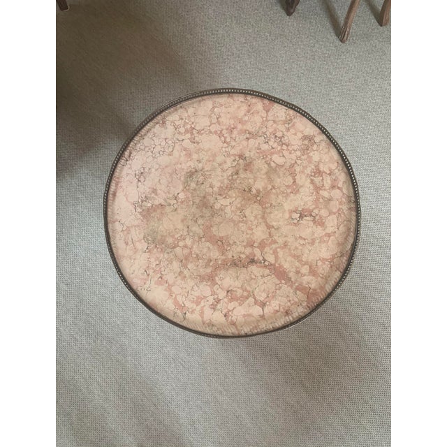 Round Stone Tor Bouillotte Table | Chairish