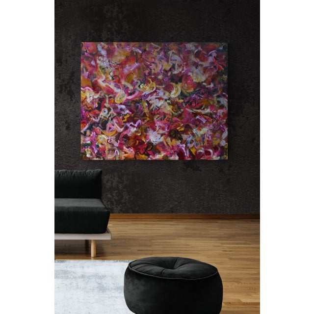 "Sitting Alone at a Parisian Cafe" Contemporary Abstract Expressionist ...