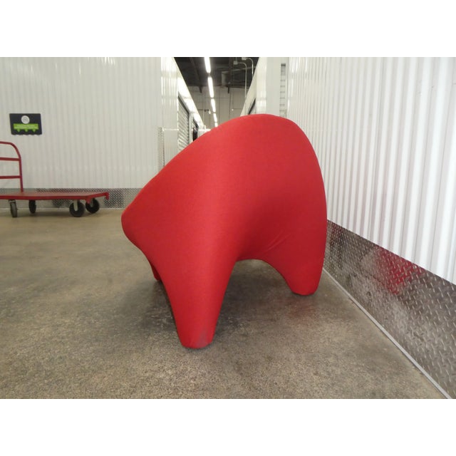 Vintage Fire Engine Red Italian Lounge Chairs - a Pair | Chairish